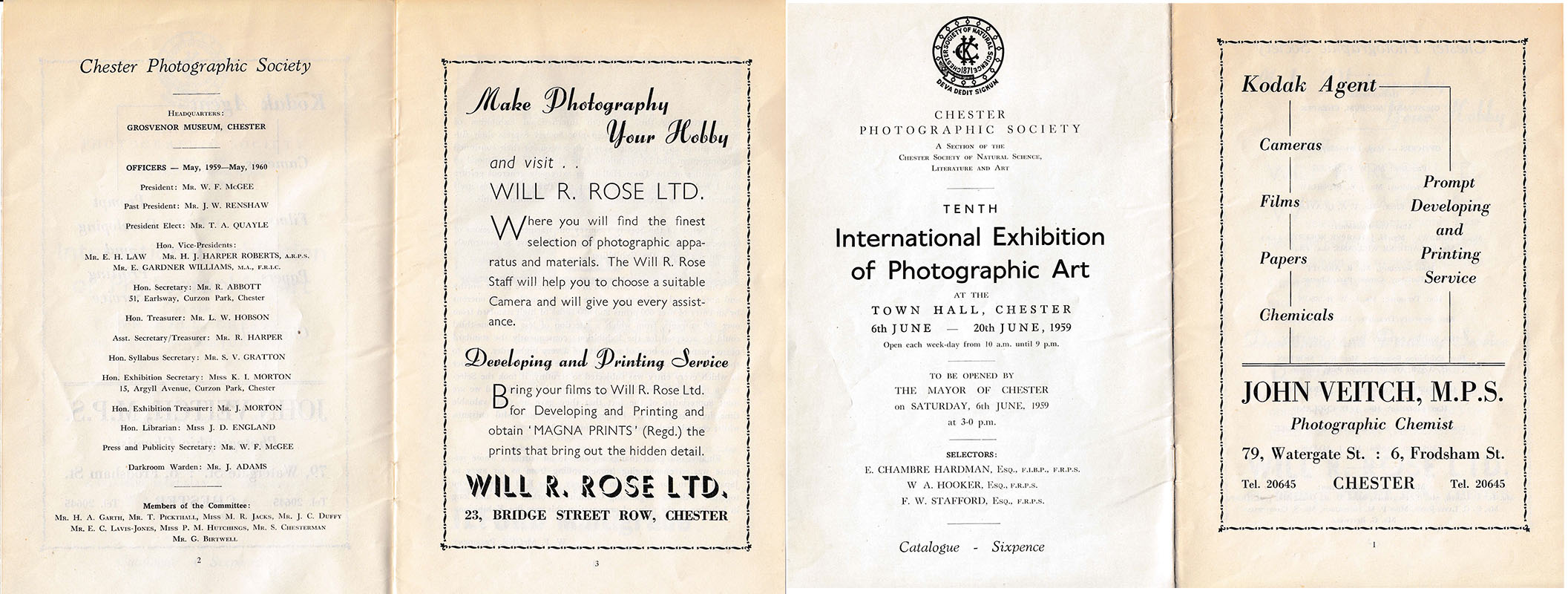 Chester International Exhibition of Photography 1959 – Chester ...