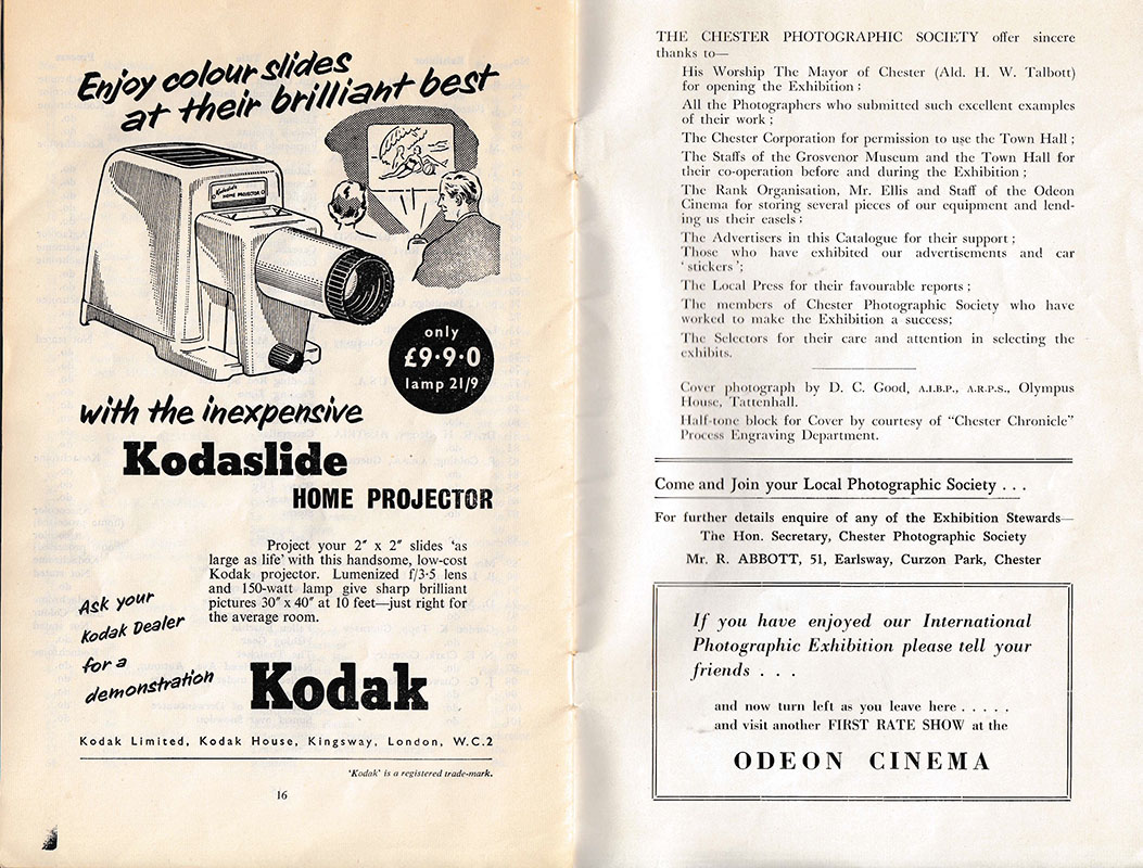 Chester International Exhibition of Photography 1959 – Chester ...